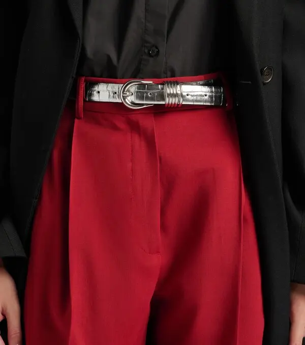 DEHANCHE Déhanche Hollyhock Reversible Metallic Leather Belt