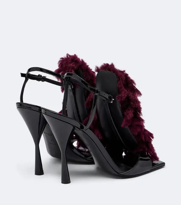 Givenchy Pompom Leather Sandals