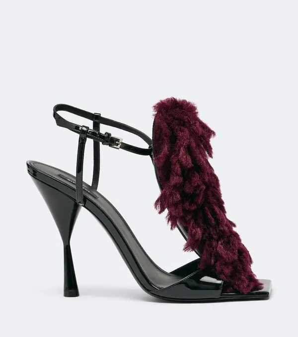 Givenchy Pompom Leather Sandals