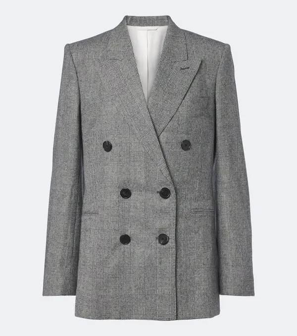 Givenchy Prince Of Wales Check Wool Flannel Blazer