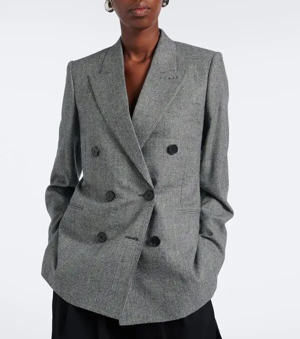 Givenchy Prince Of Wales Check Wool Flannel Blazer