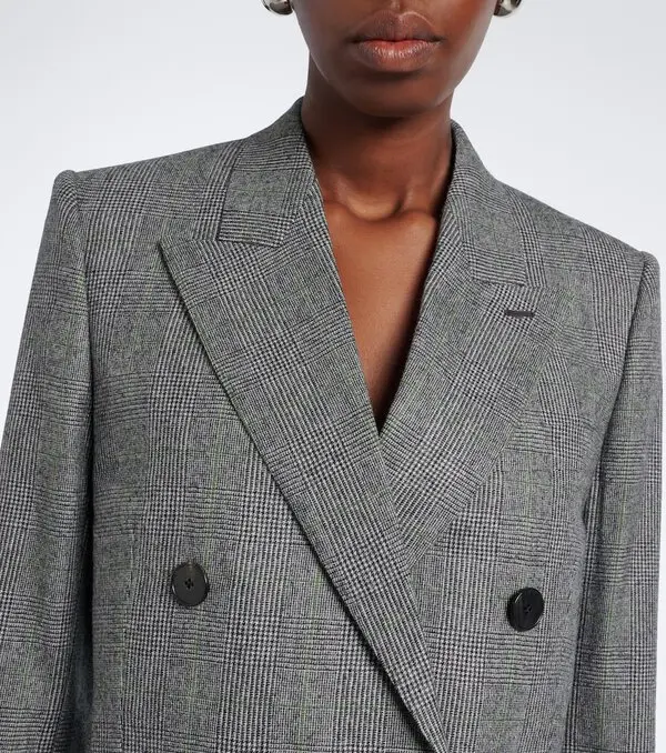 Givenchy Prince Of Wales Check Wool Flannel Blazer