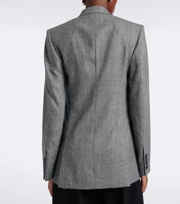 Givenchy Prince Of Wales Check Wool Flannel Blazer