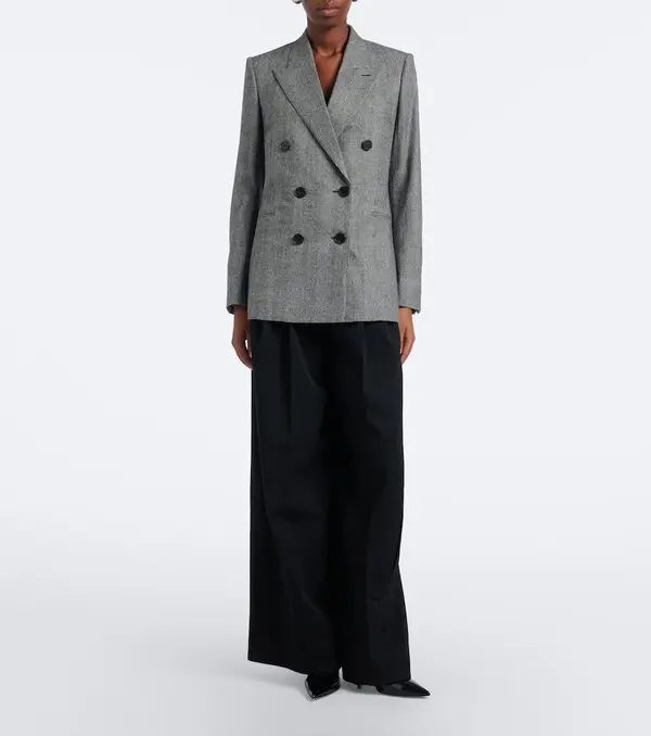 Givenchy Prince Of Wales Check Wool Flannel Blazer
