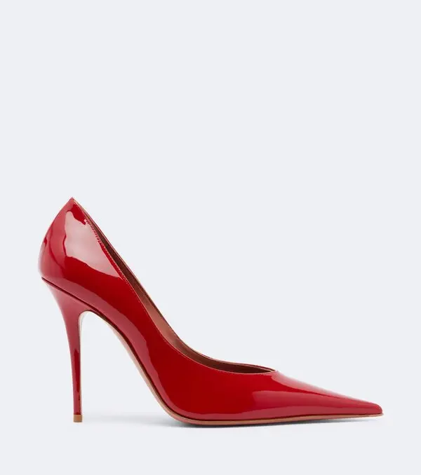 Amina Muaddi Anok Patent Leather Pumps