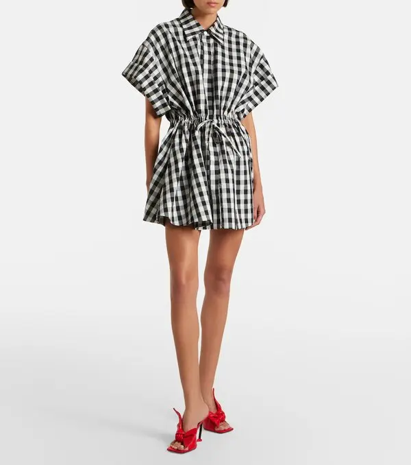 Givenchy Checked Cotton-blend Shirt Dress