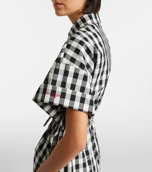 Givenchy Checked Cotton-blend Shirt Dress