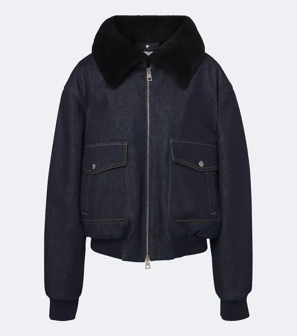 Givenchy Denim Blouson Jacket - Blue