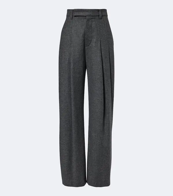 Brunello Cucinelli Wool And Cashmere Wide-leg Pants