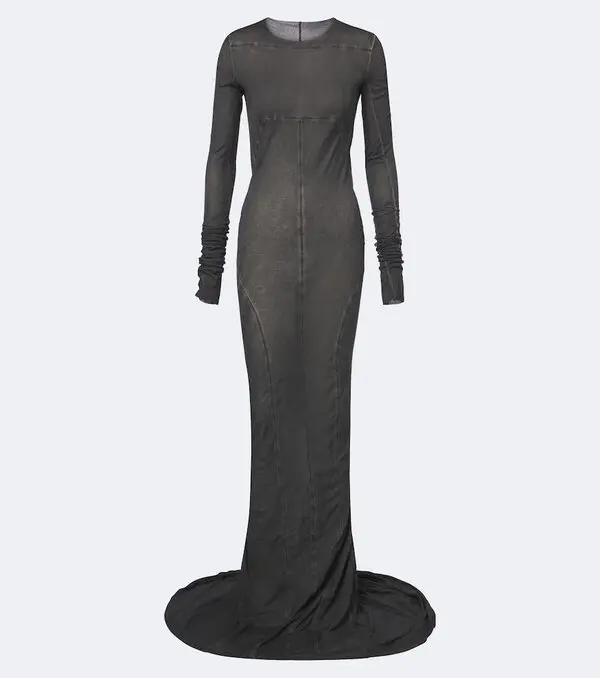 Rick Owens Edfu Cotton Jersey Gown