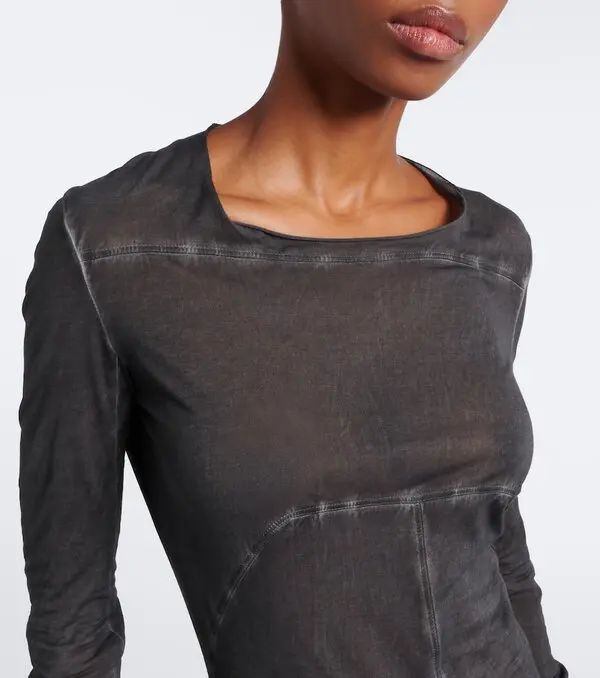 Rick Owens Edfu Cotton Jersey Gown