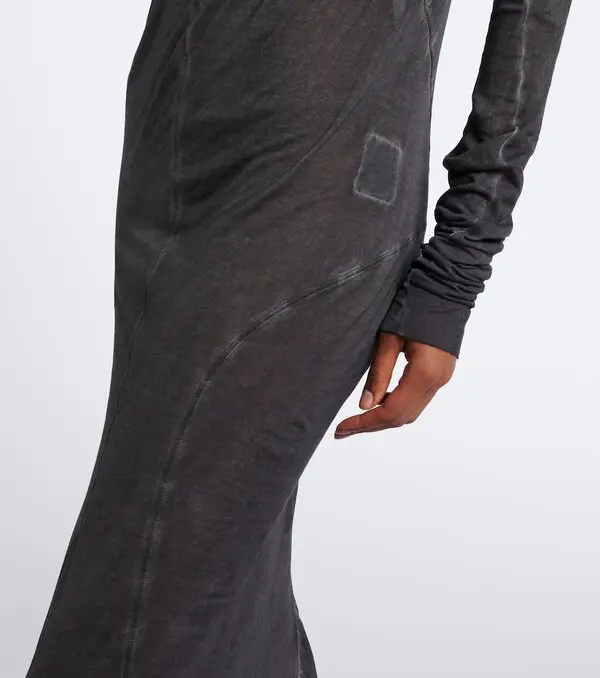 Rick Owens Edfu Cotton Jersey Gown