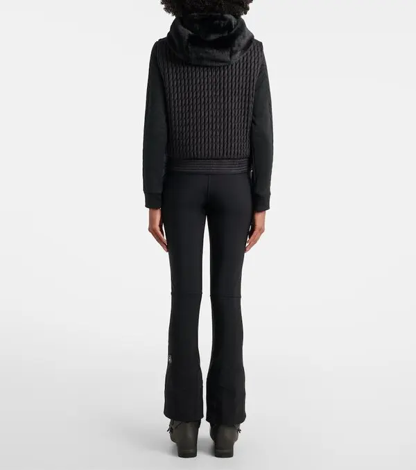 Toni Sailer Flora Hooded Teddy-trimmed Ski Vest