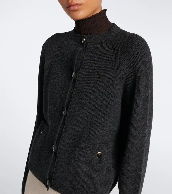 Agnona Ribbed-knit Cashmere Cardigan