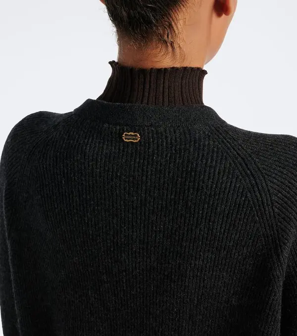 Agnona Ribbed-knit Cashmere Cardigan
