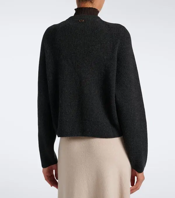 Agnona Ribbed-knit Cashmere Cardigan