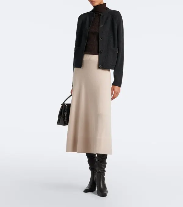 Agnona Ribbed-knit Cashmere Cardigan
