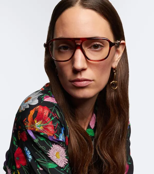 Gucci Horsebit Navigator Glasses