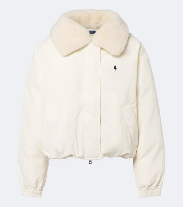 Polo Ralph Lauren Teddy-trimmed Cropped Blouson Jacket