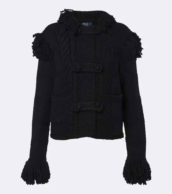 Polo Ralph Lauren Fringed Wool Cardigan