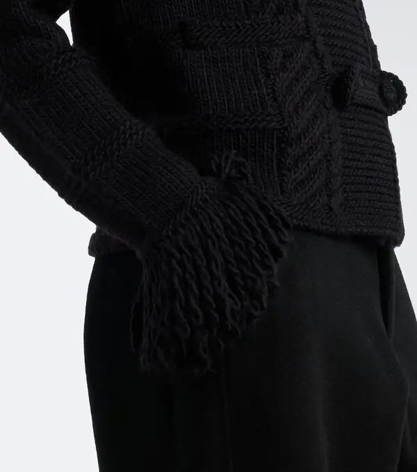 Polo Ralph Lauren Fringed Wool Cardigan