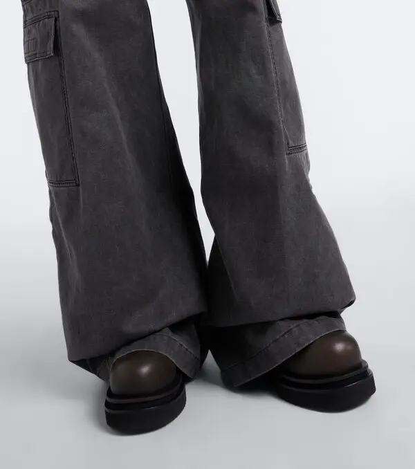 Rick Owens Jumbo Belas Cotton Canvas Cargo Pants
