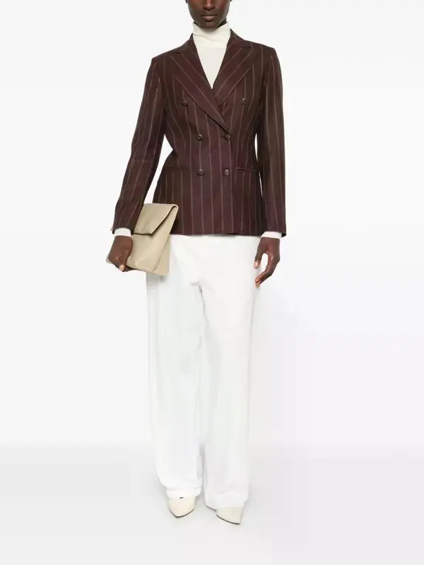 BARBA NAPOLI Pinstripe Double-breasted Blazer