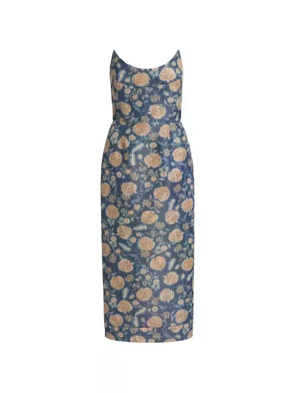 MARKARIAN Cypress Ikat-print Midi Dress