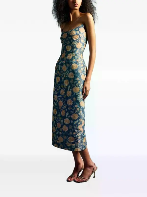 MARKARIAN Cypress Ikat-print Midi Dress