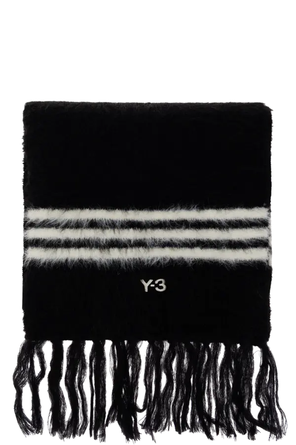 Y3 Scarf With Logo - Black