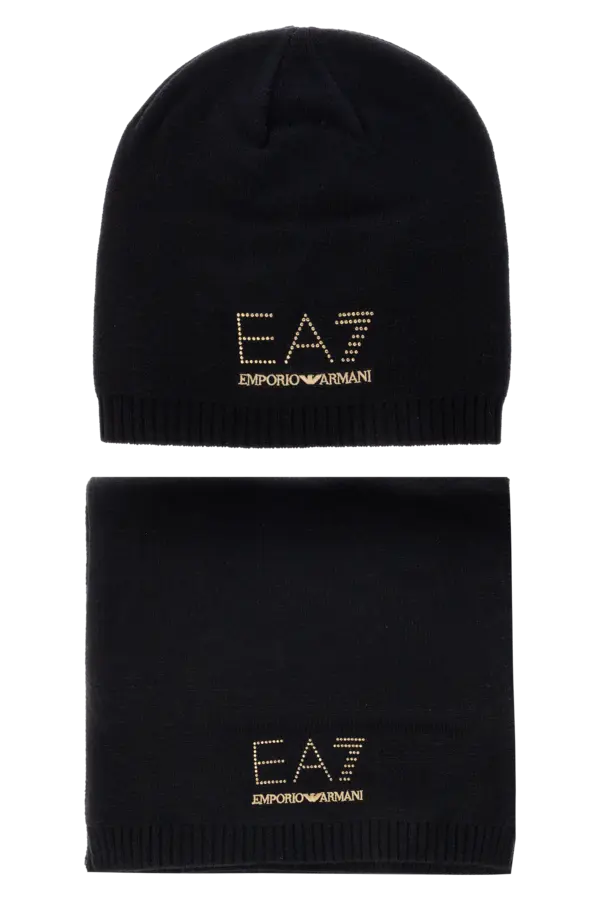EA7 Beanie And Scarf