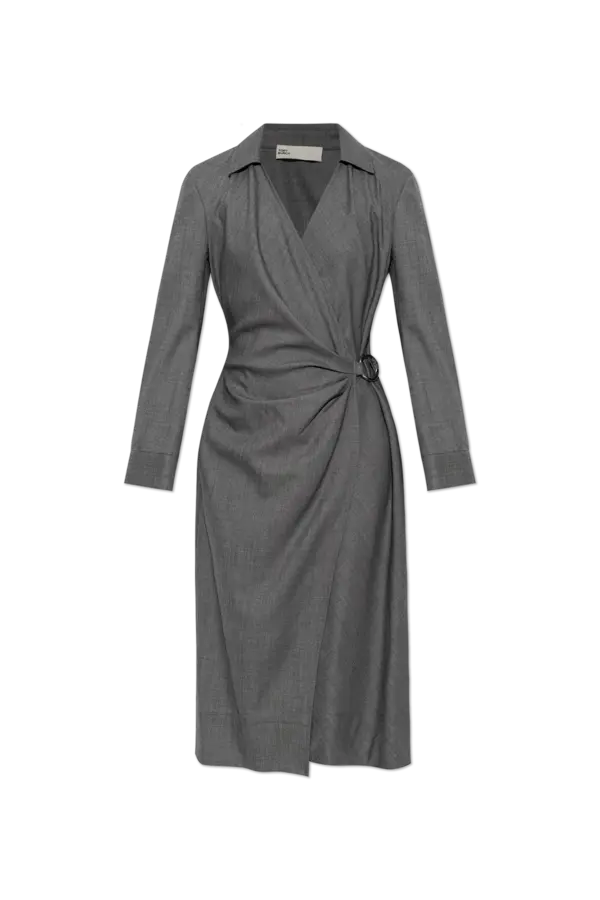 Tory Burch Dress With Wrap Fastening - Grey