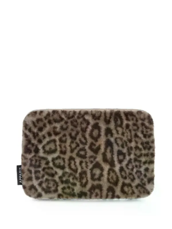 Apparis Leopard-print Faux-fur Laptop Sleeve