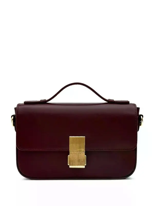 APATCHY LONDON Flora Leather Tote Bag - Red