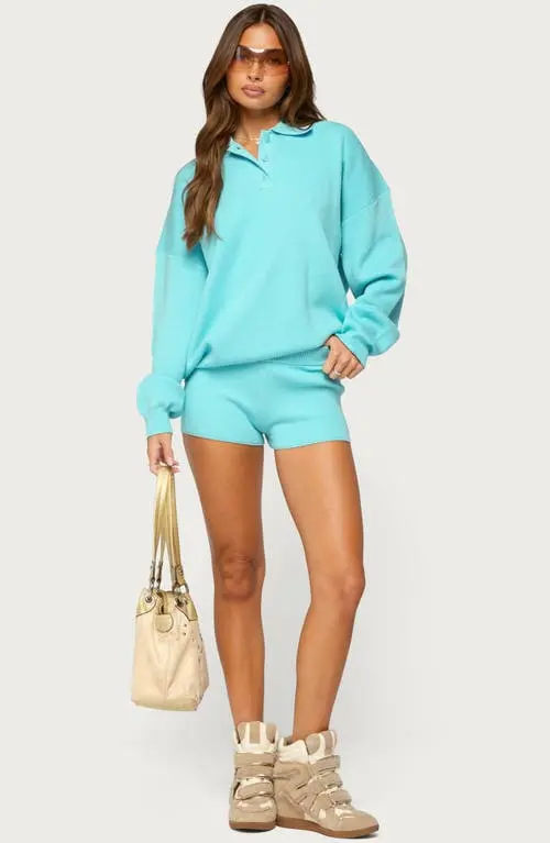EDIKTED Lorie Rib Shorts