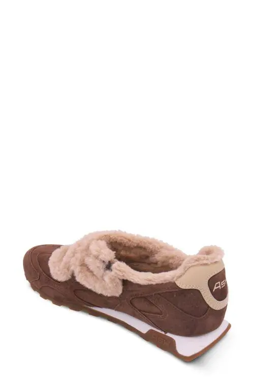 Ash Kore Bis Faux Fur Trimmed Leather Sneaker