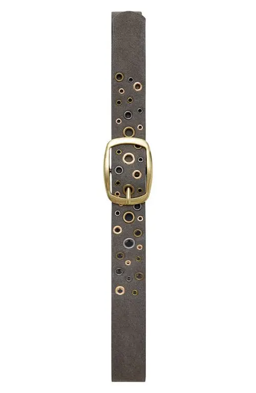 Mango Leather Eyelet Belt