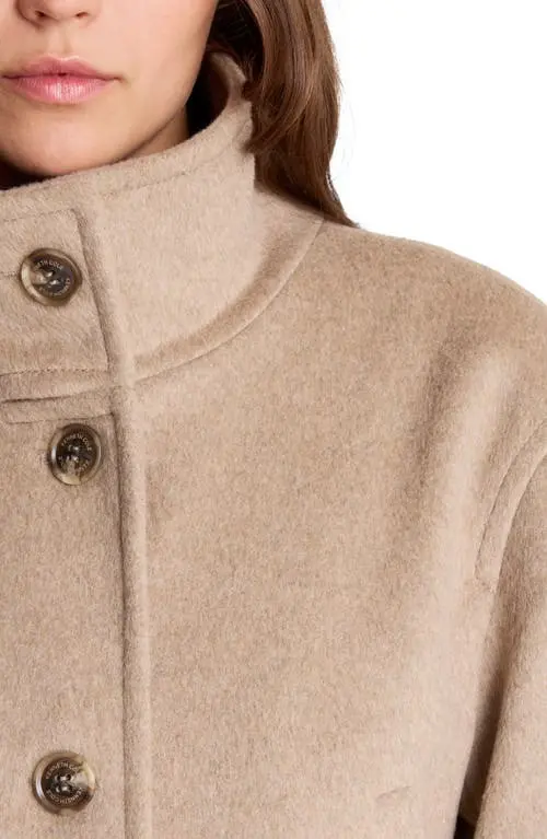 KENNETH COLE Brushed Wool Blend Short Coat