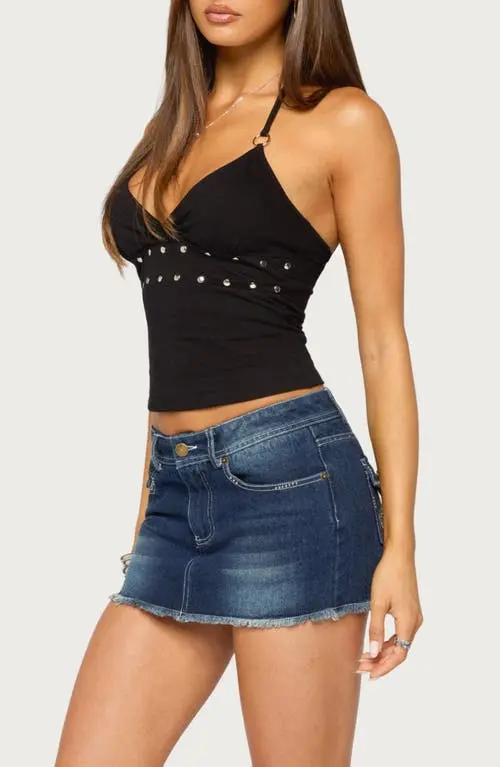 EDIKTED Kairy Studded Halter Top