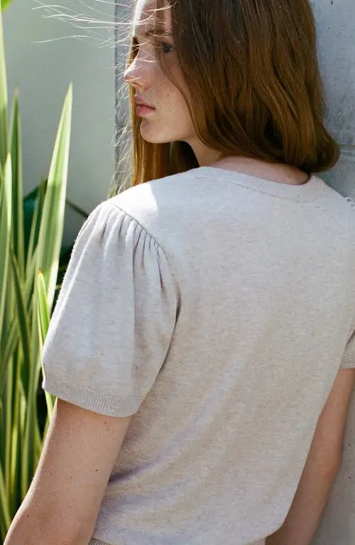 Mango Short Sleeve Sweater