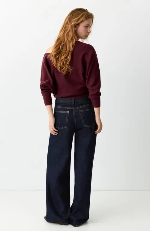Mango Wide Leg Jeans - Open Blue
