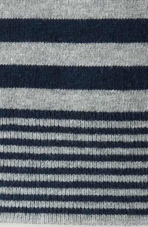Mango Striped Polo Neck Sweater