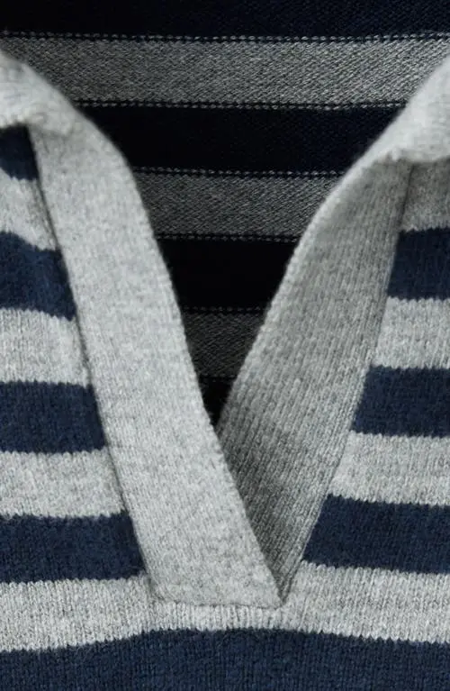 Mango Striped Polo Neck Sweater