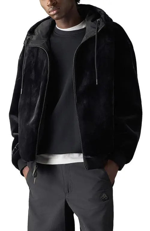 Moose Knuckles Roland Reversible Faux Fur Hooded Jacket