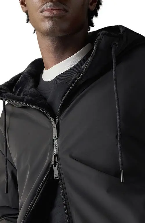 Moose Knuckles Roland Reversible Faux Fur Hooded Jacket