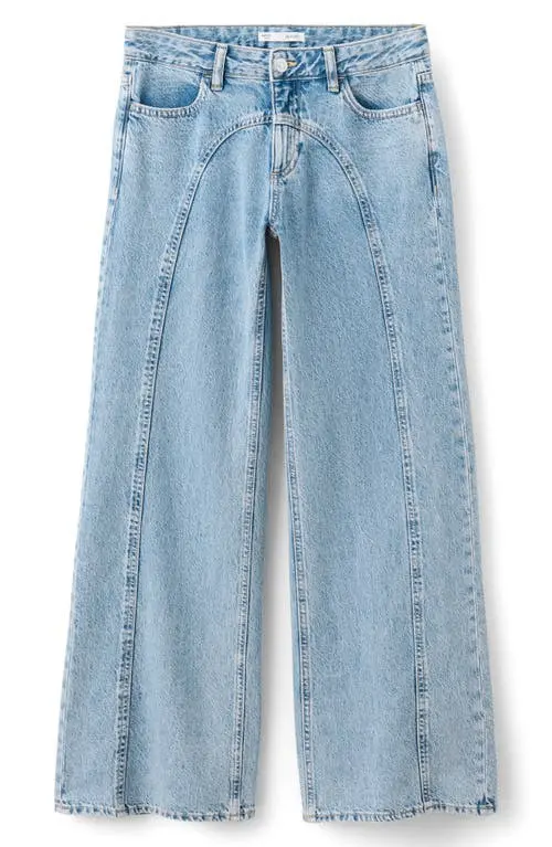 Mango Low Waist Wide Leg Jeans