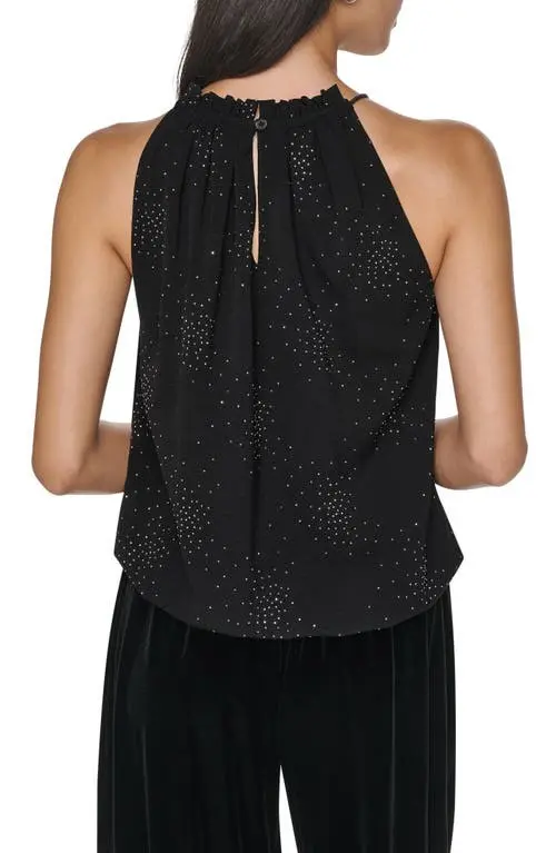 Dkny Firework Embellish Sleeveless Top