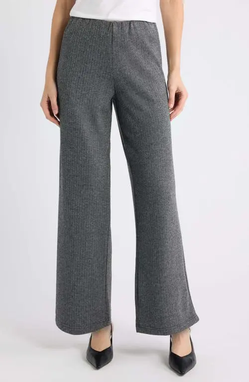 24COLOURS Herringbone Pull-on Pants