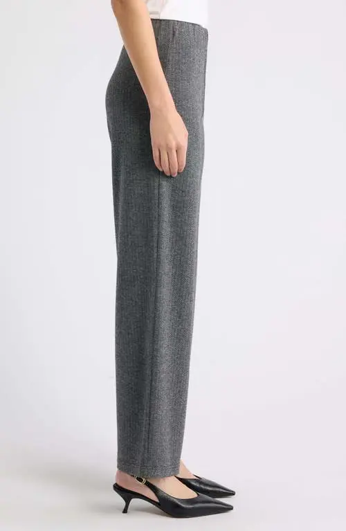24COLOURS Herringbone Pull-on Pants