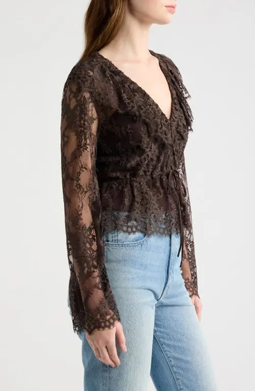 Hill House Home Zoya Ruffle Trim Lace Top